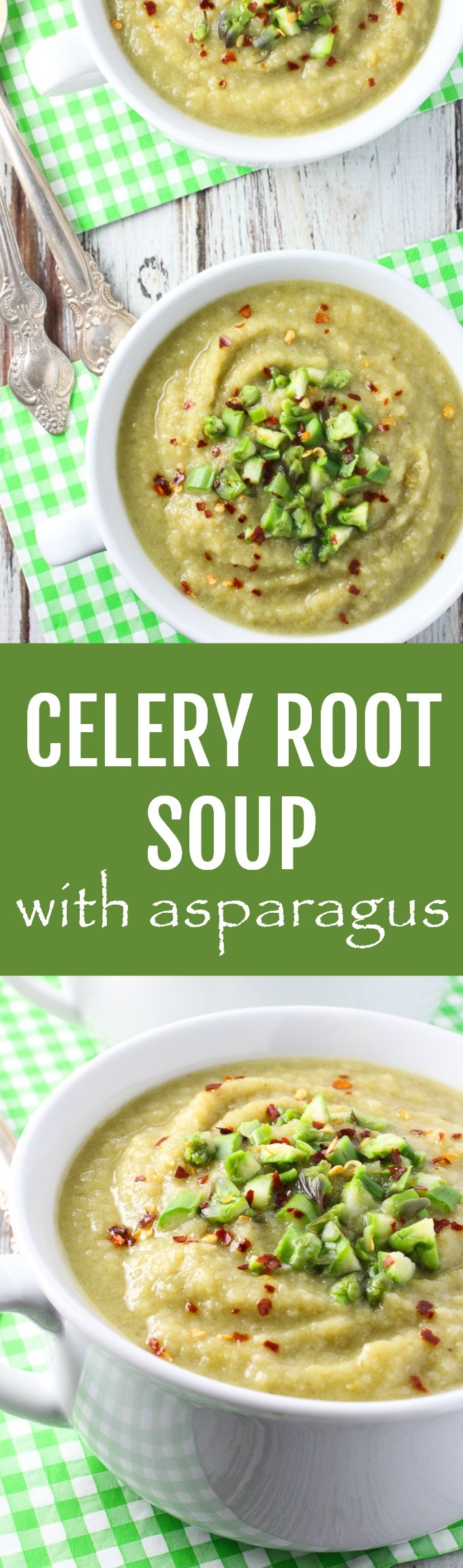 Celery Root Soup with Asparagus | MariaUshakova.com