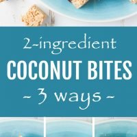 Healthy 2-Ingredient Coconut Bites - 3 Ways | MariaUshakova.com