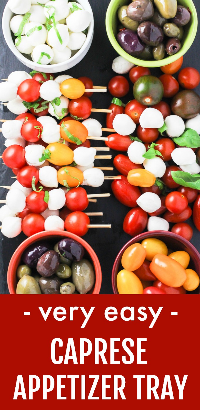 Colorful Caprese Appetizer Tray | MariaUshakova.com