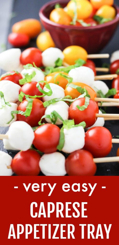 Colorful Caprese Appetizer Tray | MariaUshakova.com