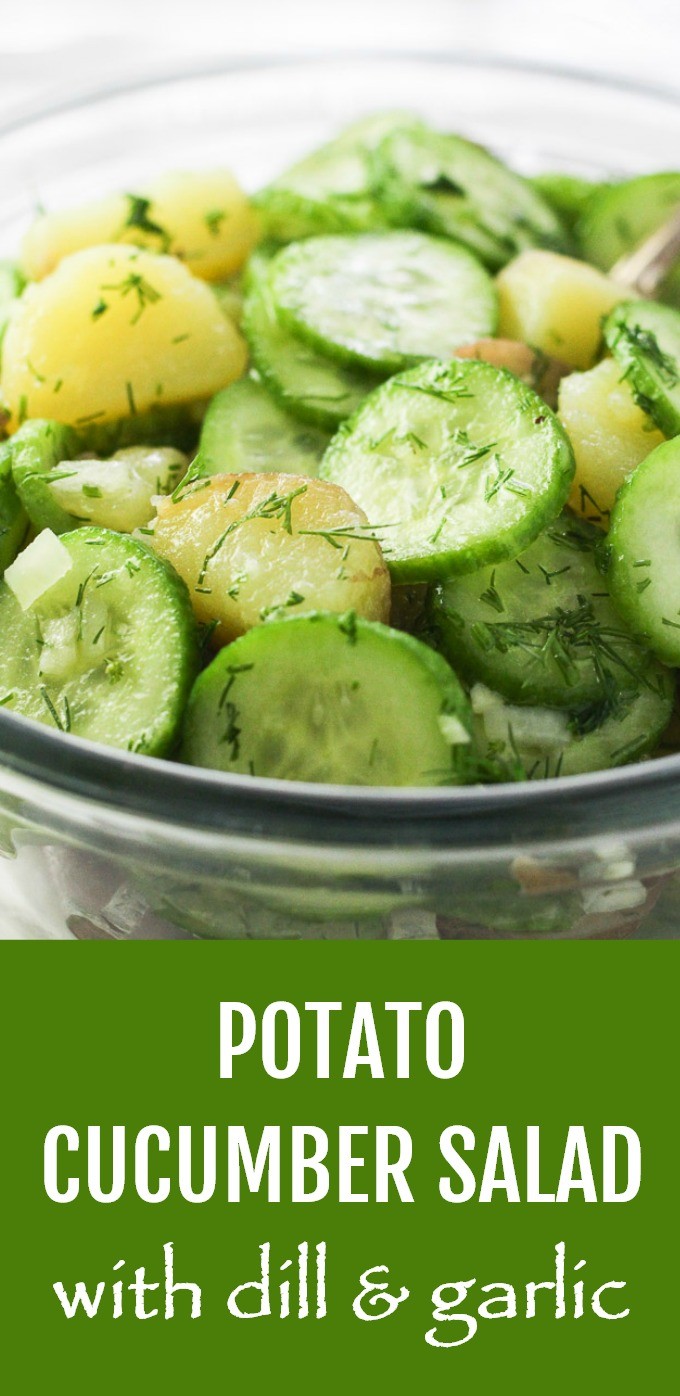 Potato Cucumber Salad with Dill and Garlic | MariaUshakova.com