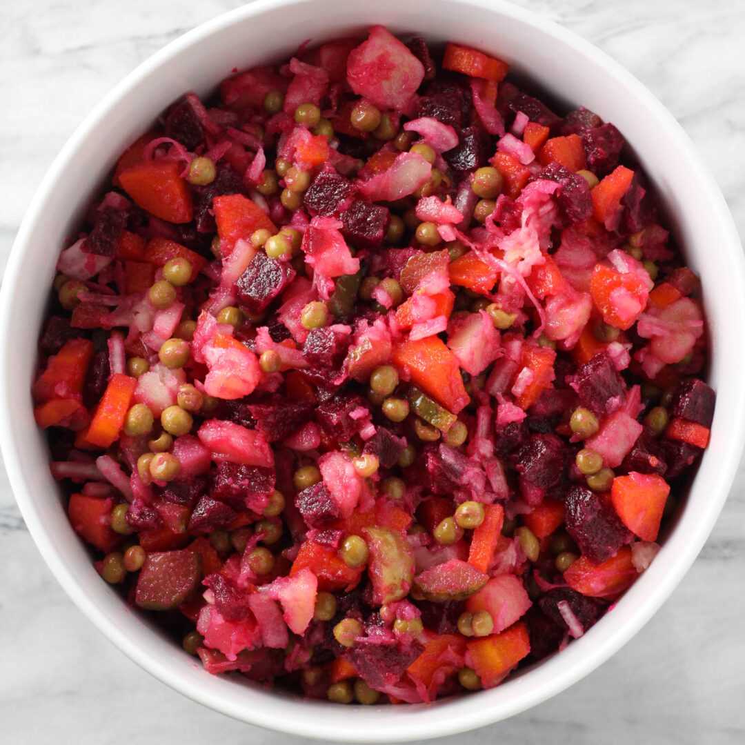 Russian Vinaigrette Salad (Beet and Potato Salad Recipe) | MariaUshakova.com