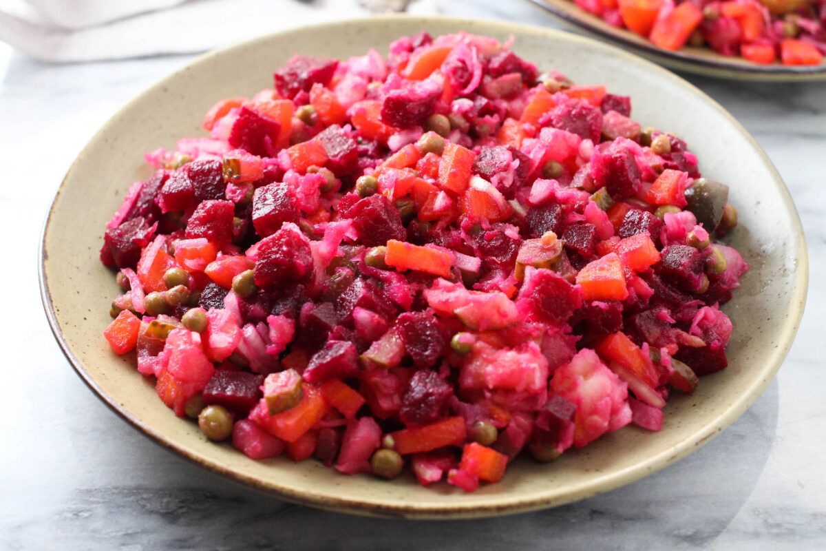 Russian Vinaigrette Salad (Beet and Potato Salad Recipe) | MariaUshakova.com