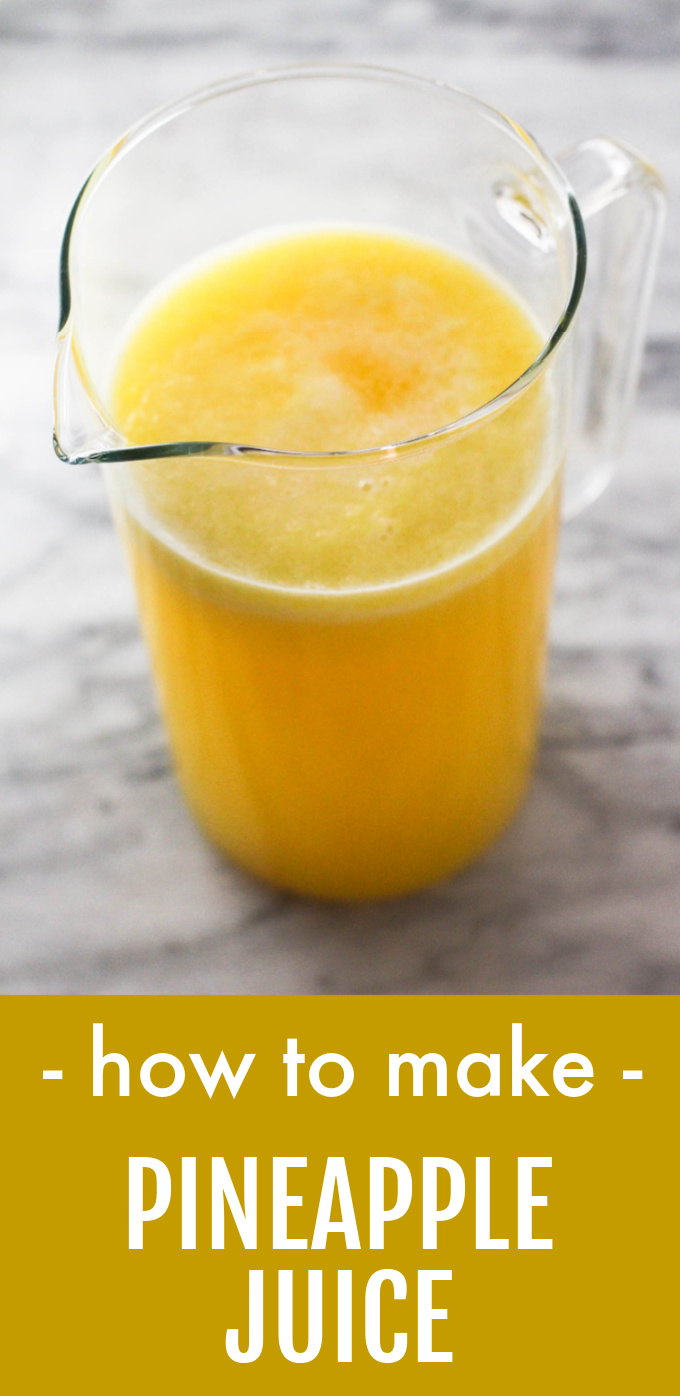 How to Make Pineapple Juice (Easy Recipe) | MariaUshakova.com