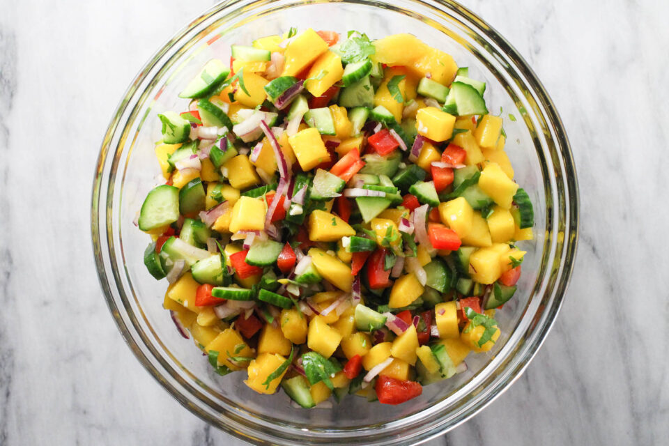Mango Cucumber Salad Recipe (Healthy and Refreshing) | MariaUshakova.com