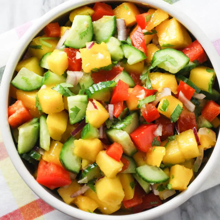 Mango Cucumber Salad Recipe (Healthy and Refreshing) | MariaUshakova.com