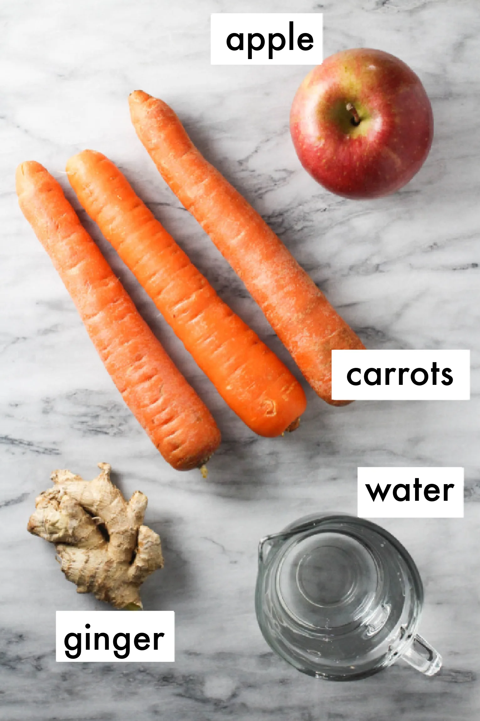 Easy Carrot Apple Ginger Juice Recipe | MariaUshakova.com