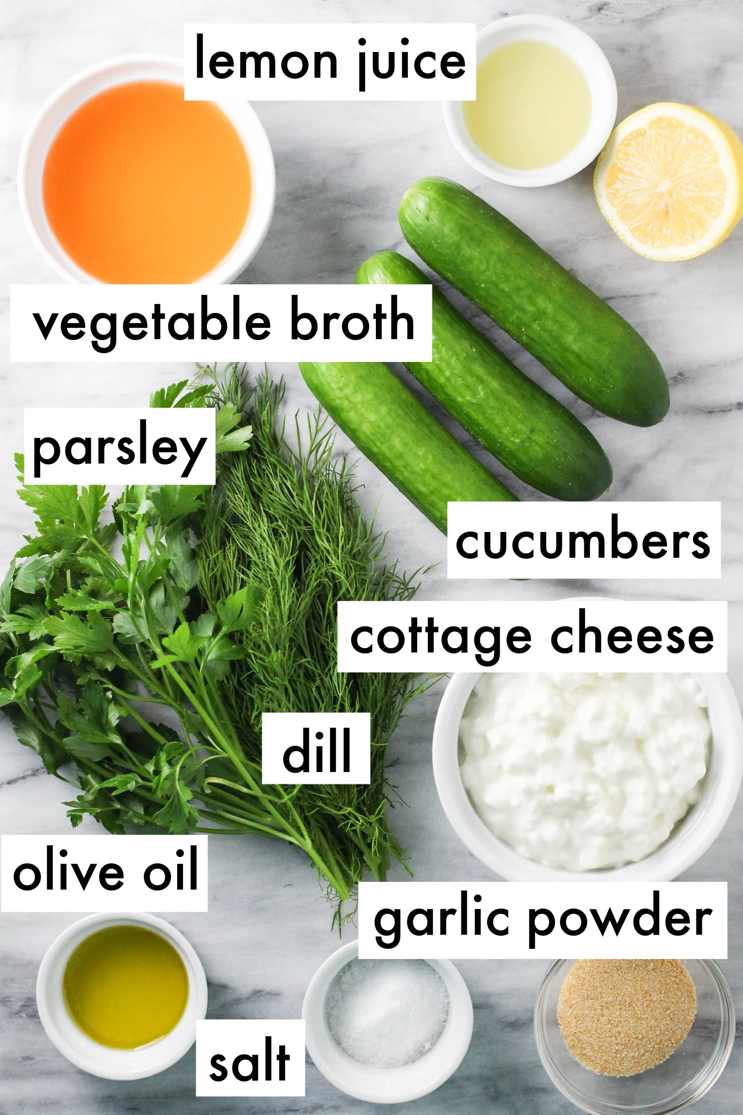 Cold Cucumber Cottage Cheese Soup Recipe | MariaUshakova.com