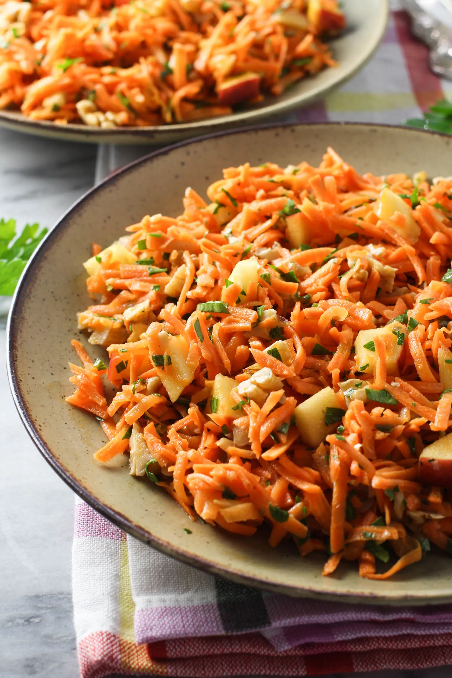 Raw Carrot Salad Recipe (with a Simple Dressing) | MariaUshakova.com